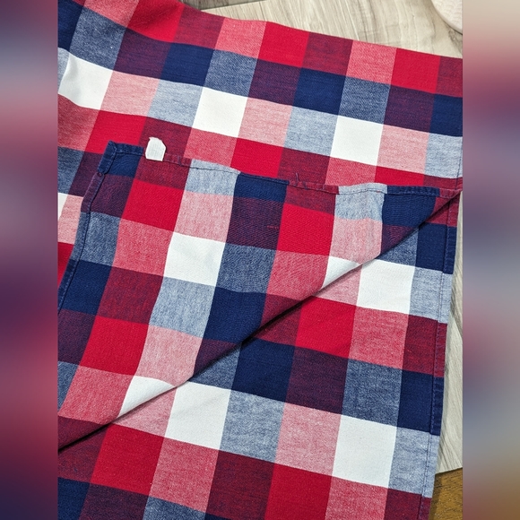 Source Unknown | Dining | Vintage Red White Blue Buffalo Check Square 0 ...